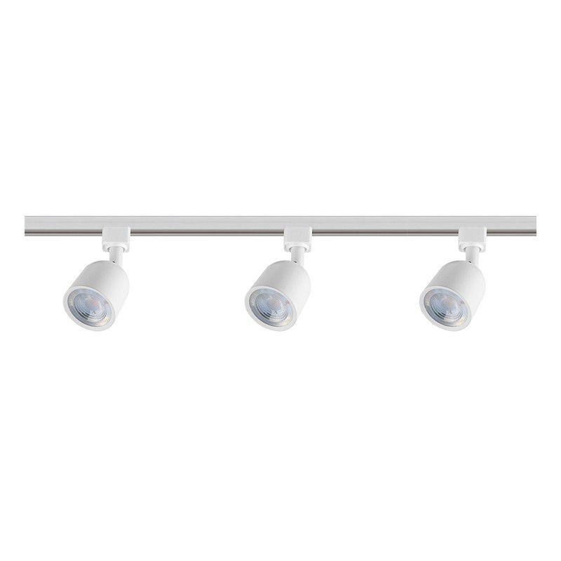 Trilho com 3 Spots Led Blumenau 27W Bivolt Branco - Trilho Eletrificado ...