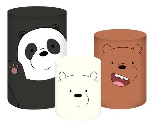 Trio Capas Cilindro Urso Sem Curso Tecido C/ Elástico - Cenario ...