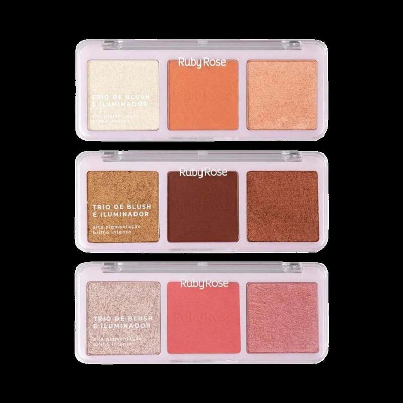 Trio de blush e iluminador ruby rose - Blush - Magazine Luiza