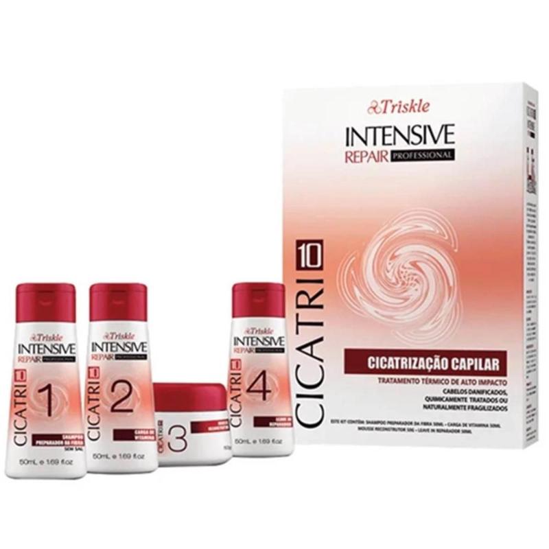 Triskle Kit Intensive Repair Cicatri - Cicatrização Capilar - Kit de ...
