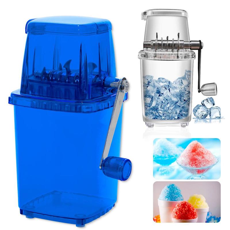 Triturador Picador De Gelo Manual Azul Raspadinha Azul Inox - 123Útil ...