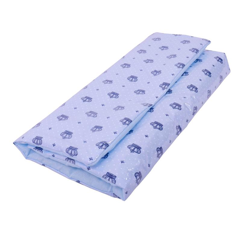 Trocador Fraldas Para Bebê Portátil Dobrável Impermeável - Coroa Azul ...