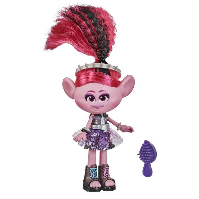 Trolls Trollstopia Cabelo Surpresa Poppy Glam Rock - Hasbro - Bonecos ...