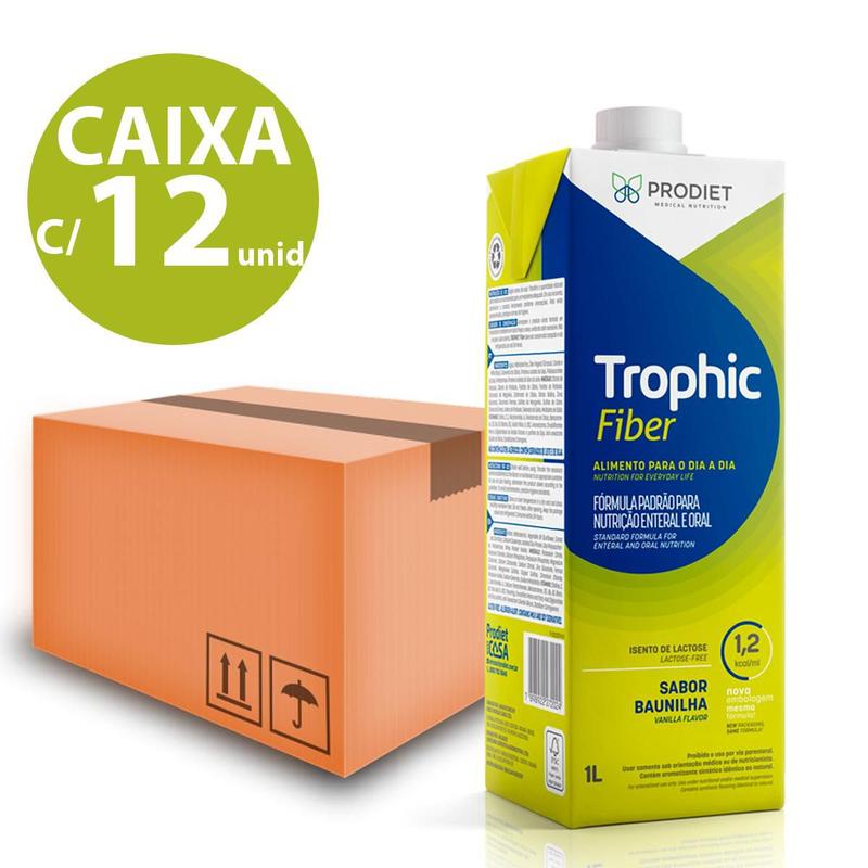 Trophic Fiber - 1 Litro - Caixa com 12 litros - Prodiet - Fibras ...
