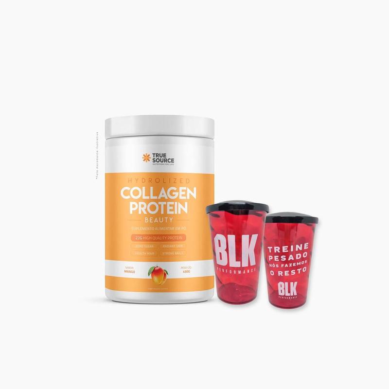 True Collagen Protein 450G + Copo - True Source - Colágeno - Magazine Luiza