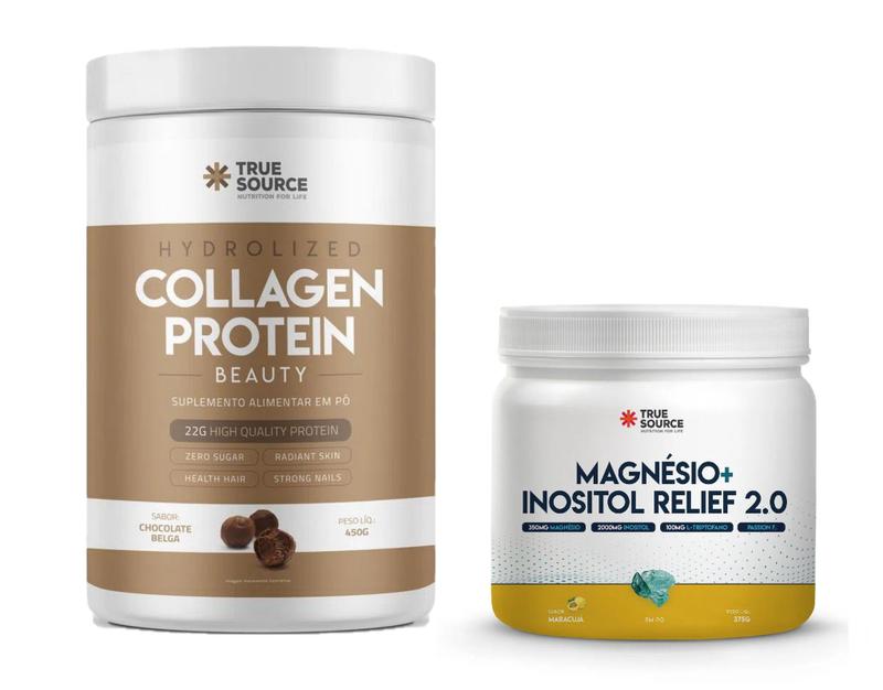 True Collagen Protein 450G + True Magnesio + Inositol Relief - True ...