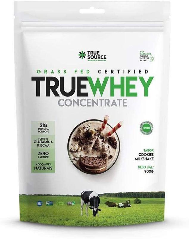 True Whey Concentrate - 900g Refil Cookies Milkshake - True Source ...
