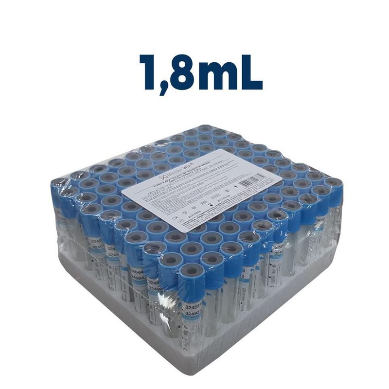 Tubo De Vidro Para Coleta Citrato de Sódio 3,2% - Imbrasul 1,8mL - Tubo de Coleta - Magazine Luiza