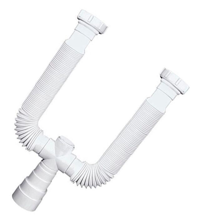 Tubo extensível Sifão multi uso duplo para Cubas Duplas - Delflex ...