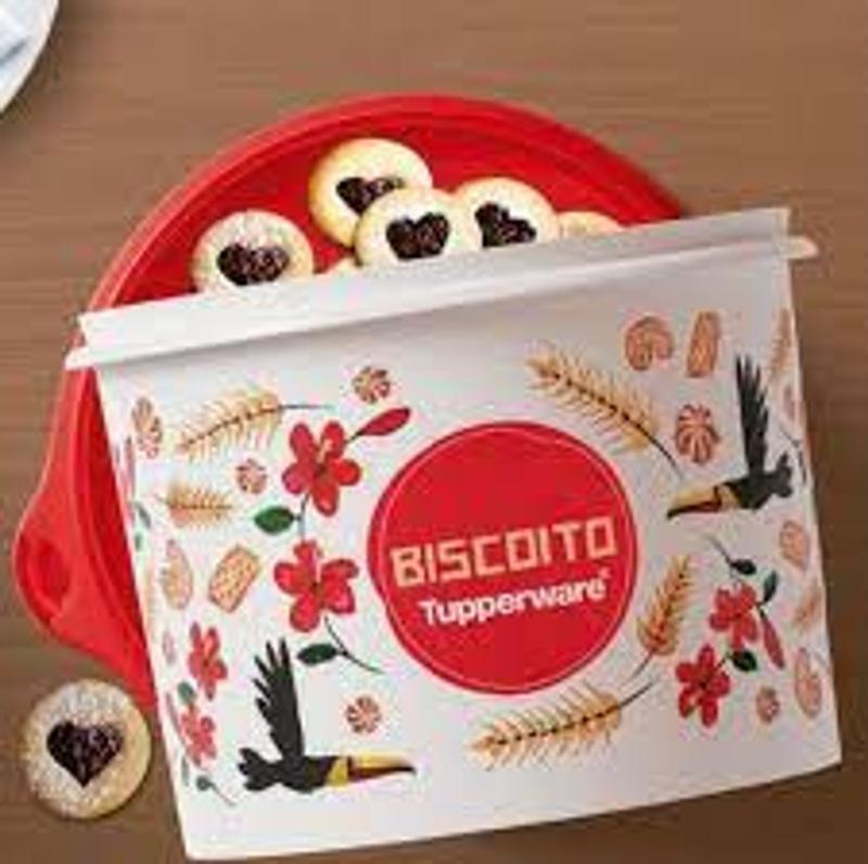 Tupper Caixa Biscoito Floral 2,4kg Tupperware Original - Tupperware ...