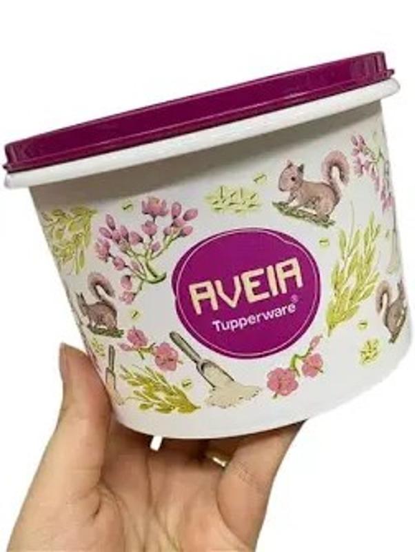 Tupper Caixa de Aveia da Tupperware Floral - Porta mantimentos - Magazine Luiza