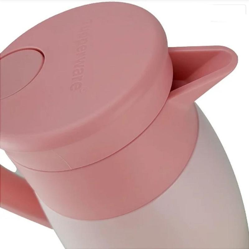 Tupperware Garrafa Térmica 1 Litro Rosa Easy Tupper - Garrafa ...