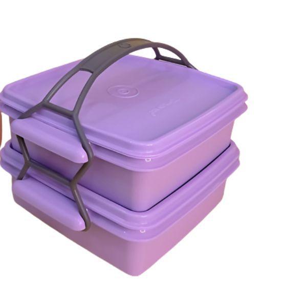 Tupperware Kit 2 Tupper Pote 780ml com Alça Ideal para Levar - Pote ...