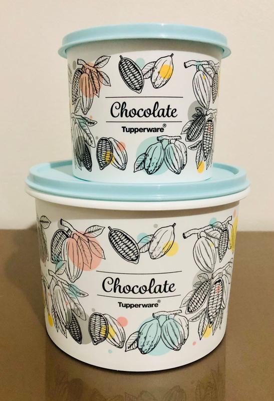 Tupperware Kit Caixa Chocolate Origem 1,7l +redondinha 500ml - Pote ...