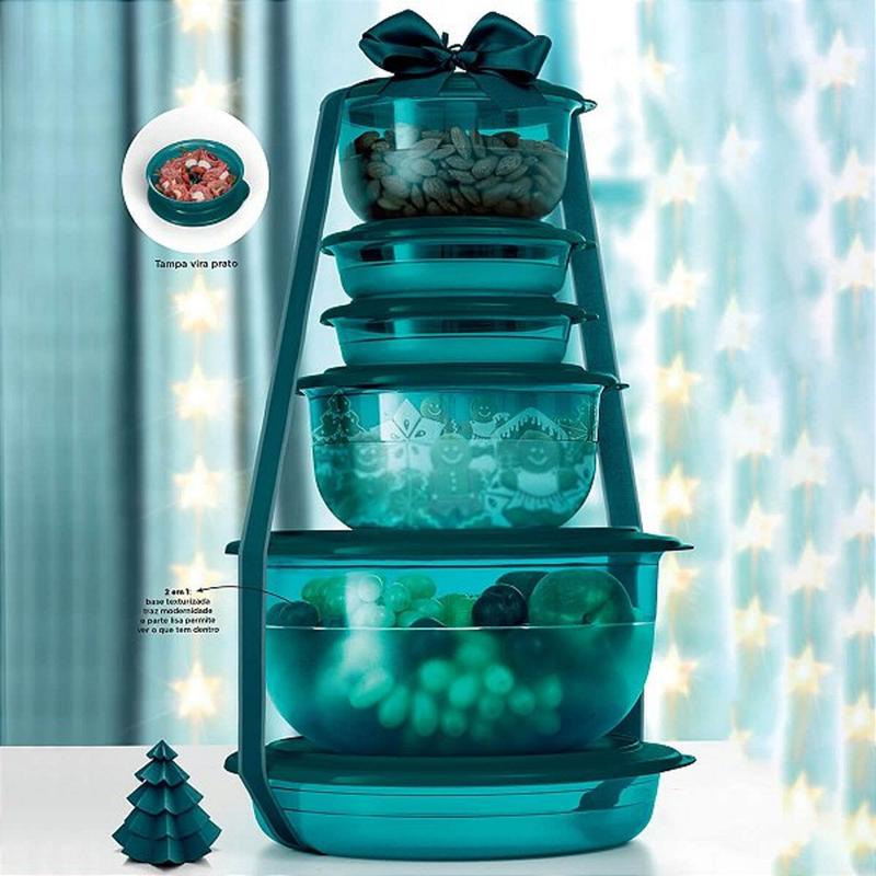 Tupperware Kit completo Cristal em policarbonato - Pote - Magazine Luiza