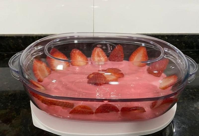 Tupperware Microplus Oval 1,5 litro Translúcida - TUPPEWARE - Pote ...