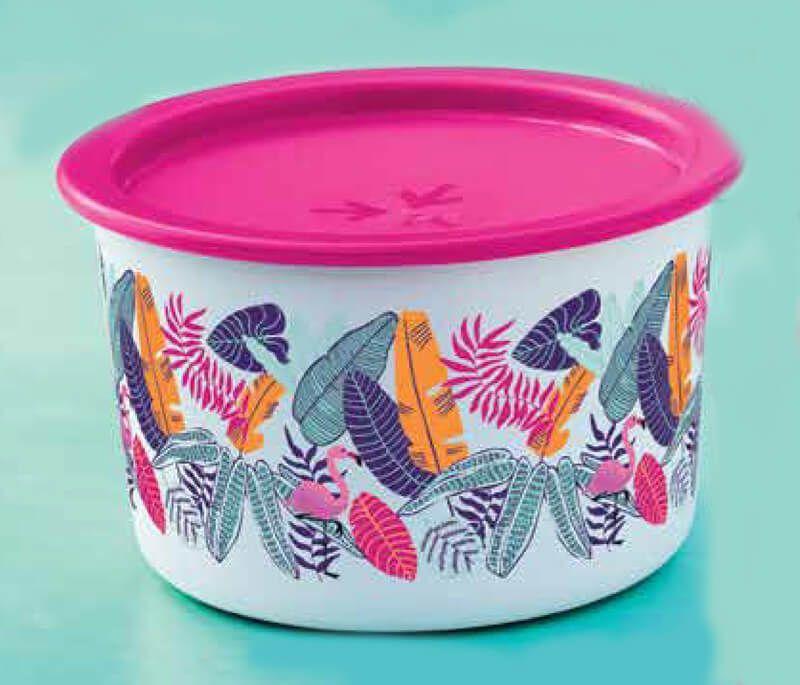 Tupperware Mini Instantânea Slim Flamingo Tropical 575 ml - Pote ...