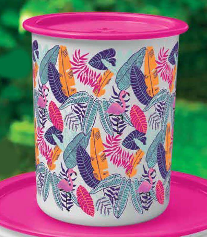 Tupperware Super Instantânea Slim Flamingo Tropical 2,25 litros - Pote ...