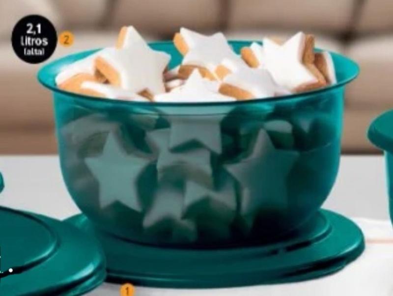 Tupperware Tigela Cristal 2,1 litros - Policarbonato - Tigela ...