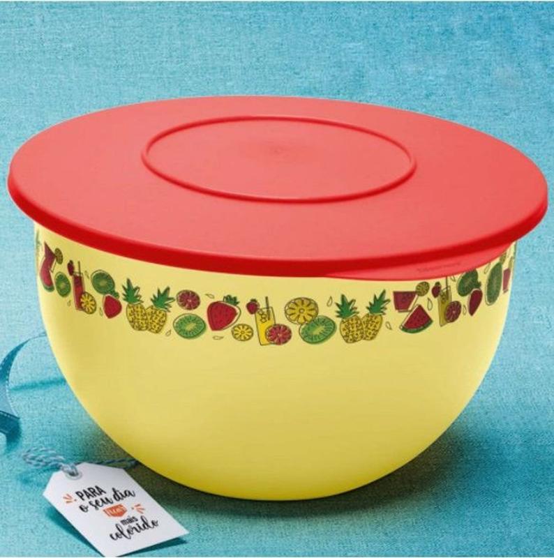 Tupperware Tigela Murano 4,3 litros Amarela - Tigela - Magazine Luiza