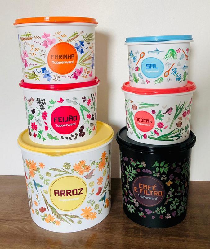 Tupperware Tupper Caixa Sal Floral 1 kg - Caixa Organizadora - Magazine ...
