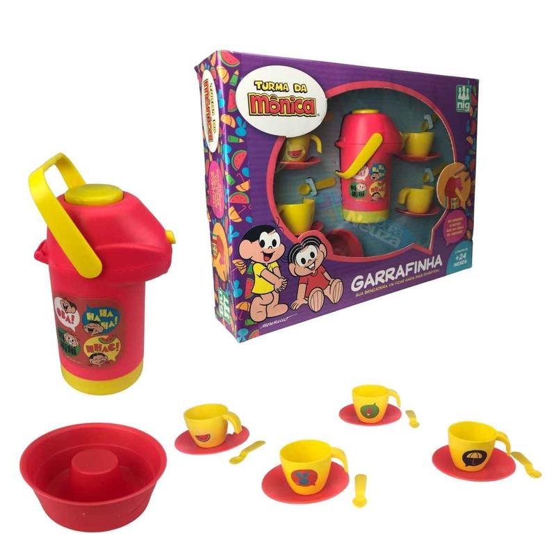 Turma Da Mônica Kit Cozinha Infantil Jogo De Chá Completo Garrafinha ...