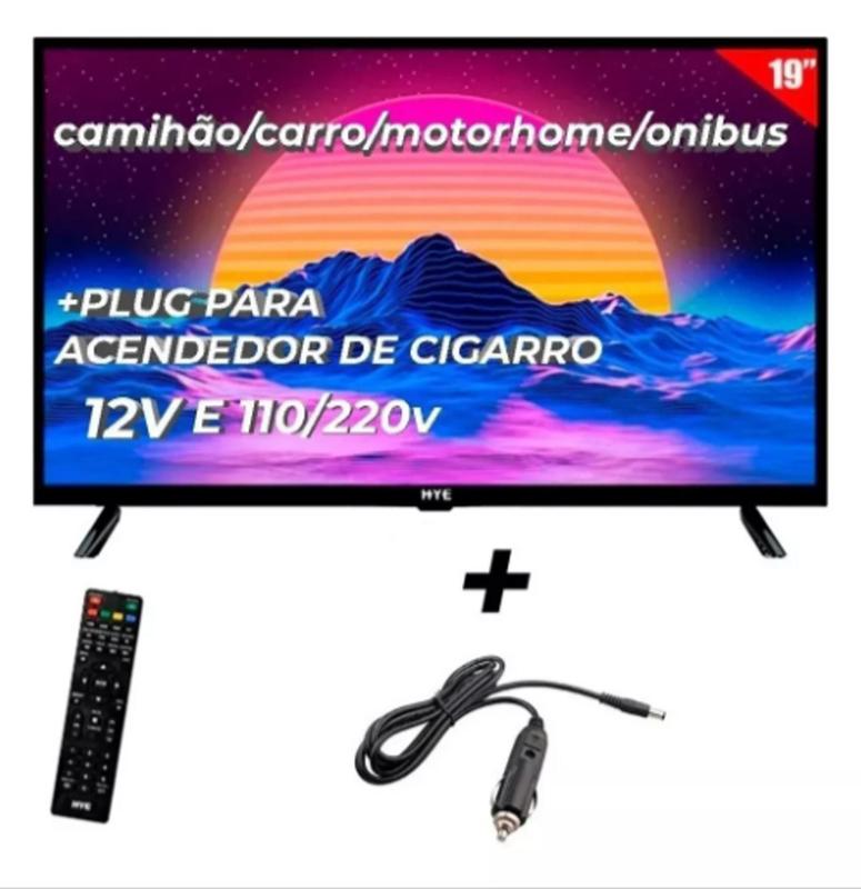 Tv 19 Digital Hd 12v Carro Ônibus Caminhão Barco Lancha !! - TYE - TVs ...