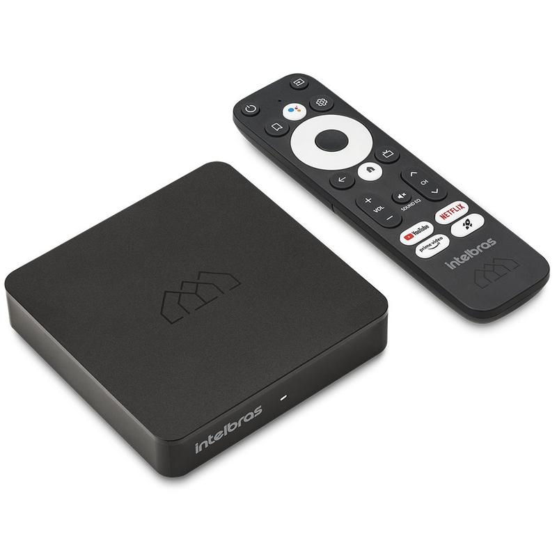 TV Box Smart Box Android TV Full HD Izy PLay Intelbras Preto Wi-Fi ...