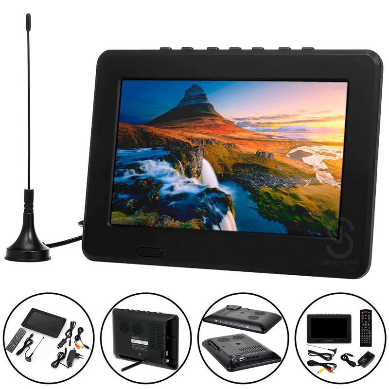 TV Digital 7 POL' Monitor Tela Antena Portatil Recarregavel - TOMATE ...