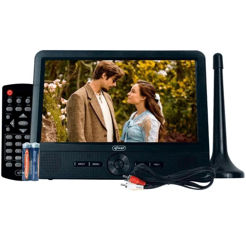 Tv Digital Integrada Portátil Monitor Lcd 9 Hd Pen Drive Sd - Knup - Tv ...