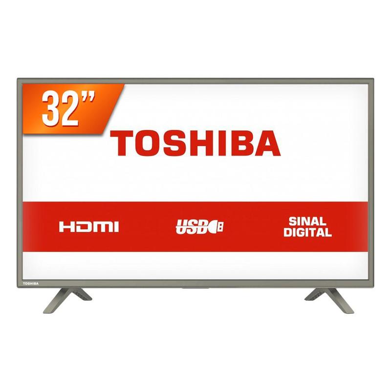 TV LED 32" HD Toshiba 32L1800 3 HDMI USB Conversor Digital Integrado ...