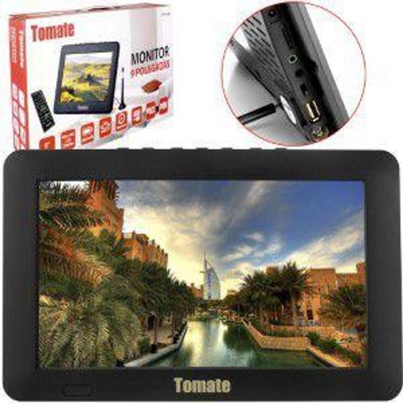 TV Portatil LED Monitor TV Digital 9 POL Micro SD com Antena MTM-909 ...