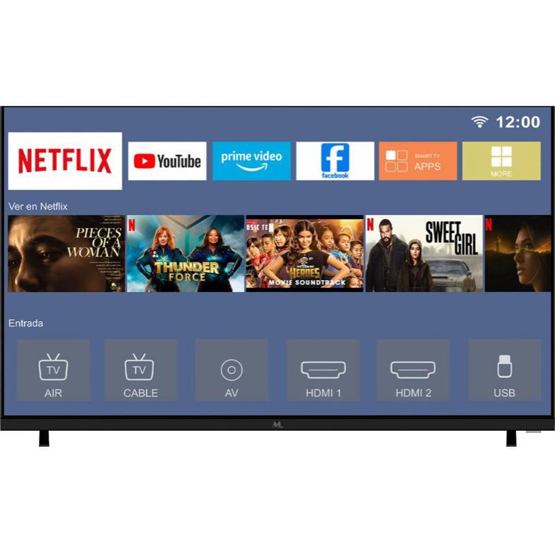 TV Smart LED Mtek MK32FSAH 32" HD Wifi - Preto - TVs - Magazine Luiza