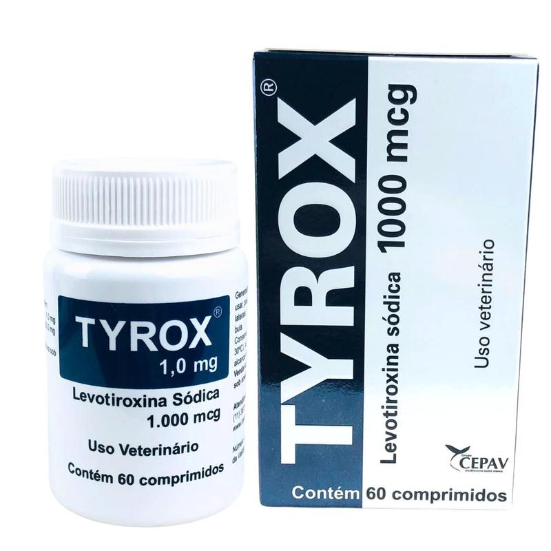 Tyrox 1000mg 60 Comprimidos Cães Cepav - Vitaminas e Suplementos para ...