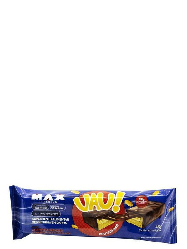 Uau! Protein Bar 45g Barrinha de Proteina Max Titanium - Barra de ...