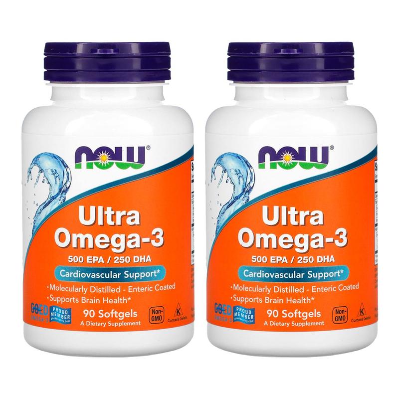 Ultra Ômega 3 Now Foods 90 Softgels No Brasil 2un - Ômega 3 / Óleo de ...