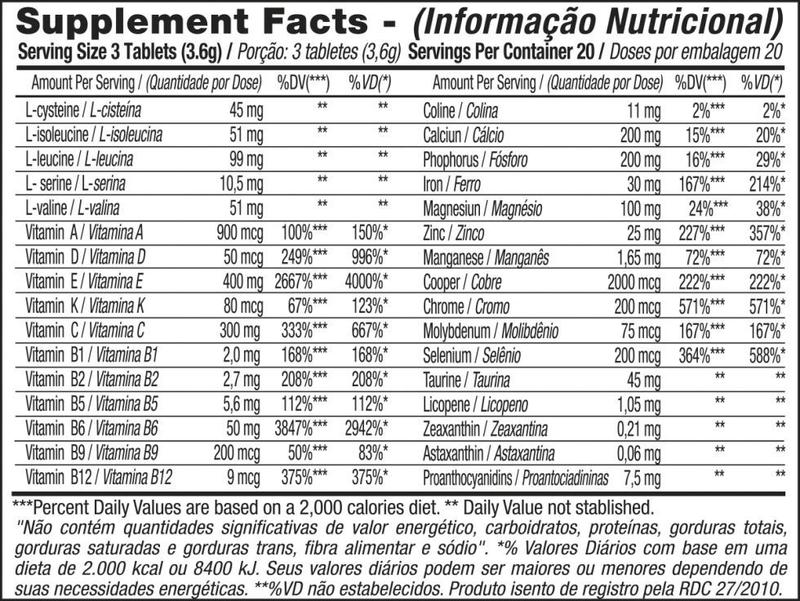 Ultraman (60 tabs) - Padrão: Único - Black Skull - Multivitamínico ...