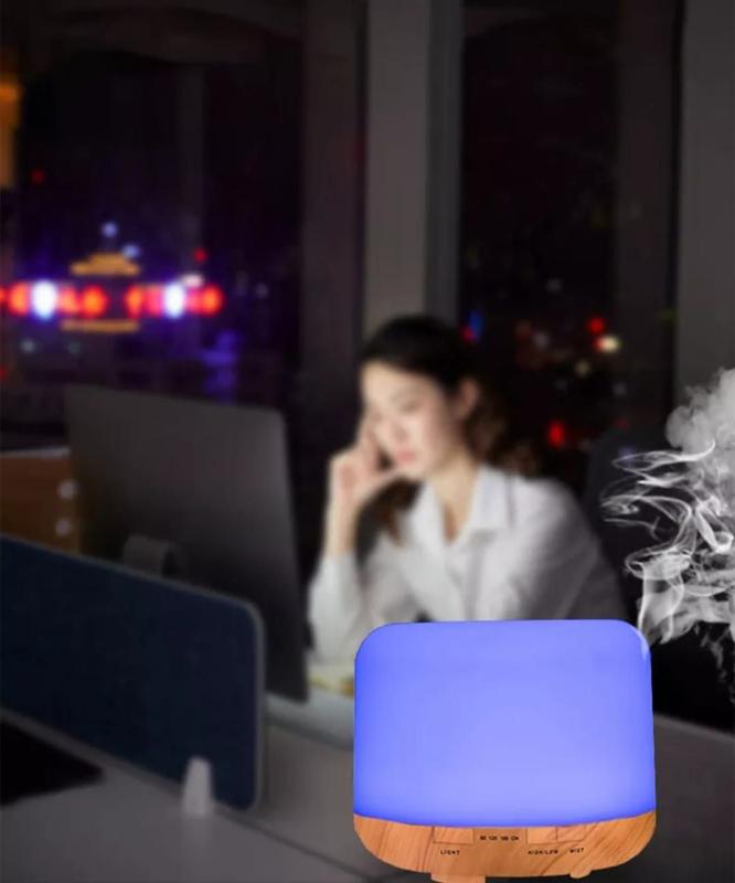 Umidificador De Ar Aromatizador Purificador Portátil Led Rgb 7 Cores ...
