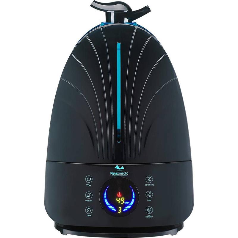 Umidificador Digital Breath Ion Relaxmedic RM-HD0118 Preto ...
