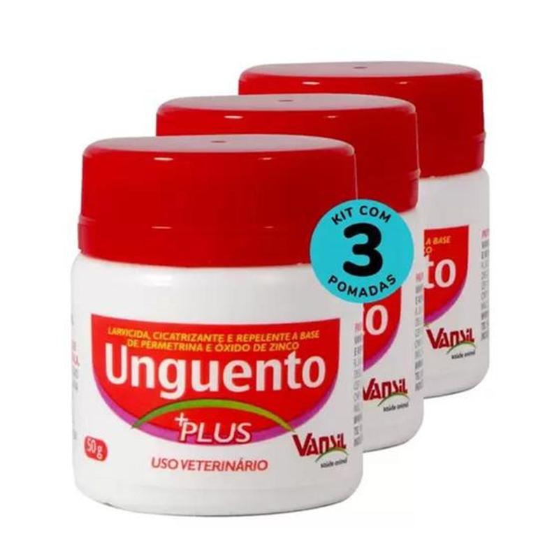 Unguento Plus Vansil 3 unidades de 50g - Cicatrizante para Pet ...