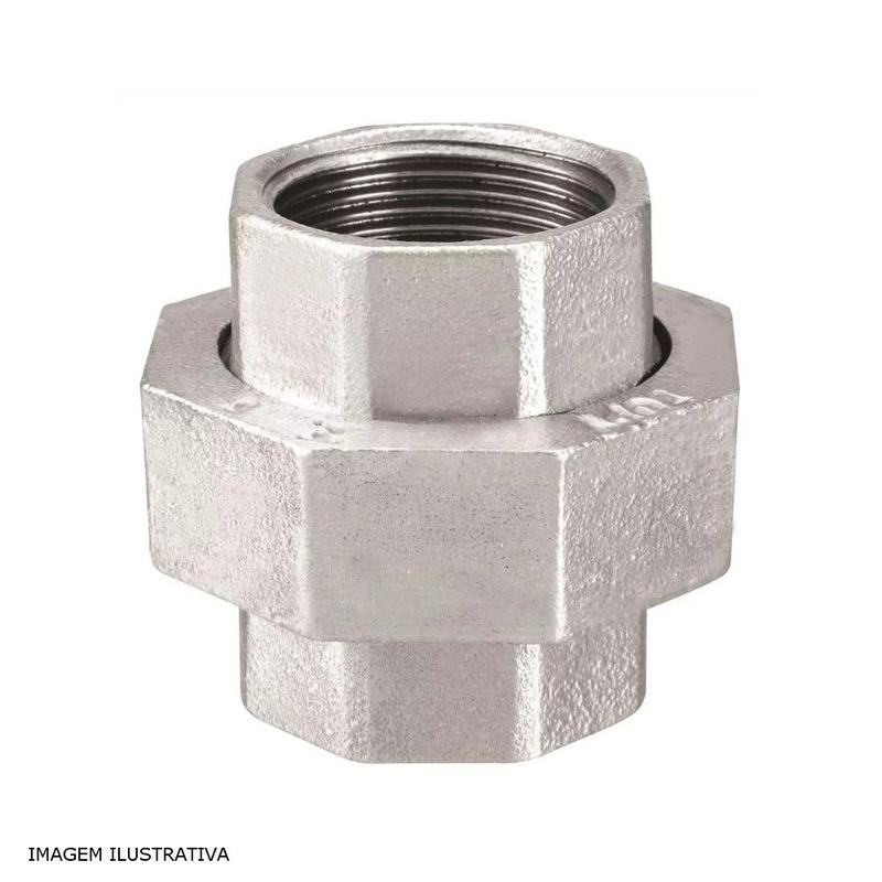 Uniao galvanizada assento conico bronze 1 polegada - TUPY - Conexão Hidráulica União - Magazine ...
