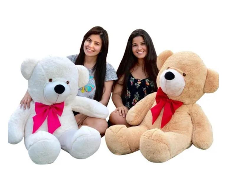 Urso Gigante Pelúcia Grande Teddy 1,10 Metros - Duda baby - Pelúcia ...
