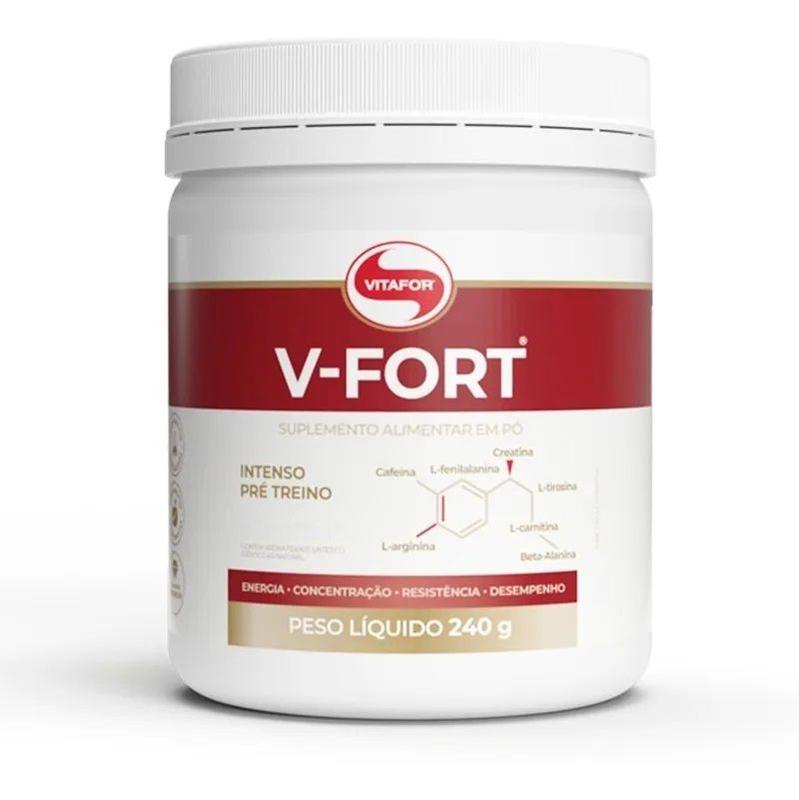 V-fort Suplemento Alimentar Vitafor 240g Vários Sabores - Pré Treino ...