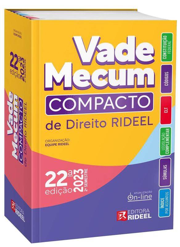 Vade Mecum Compacto De Direito Rideel - Última Edição - Livros de ...