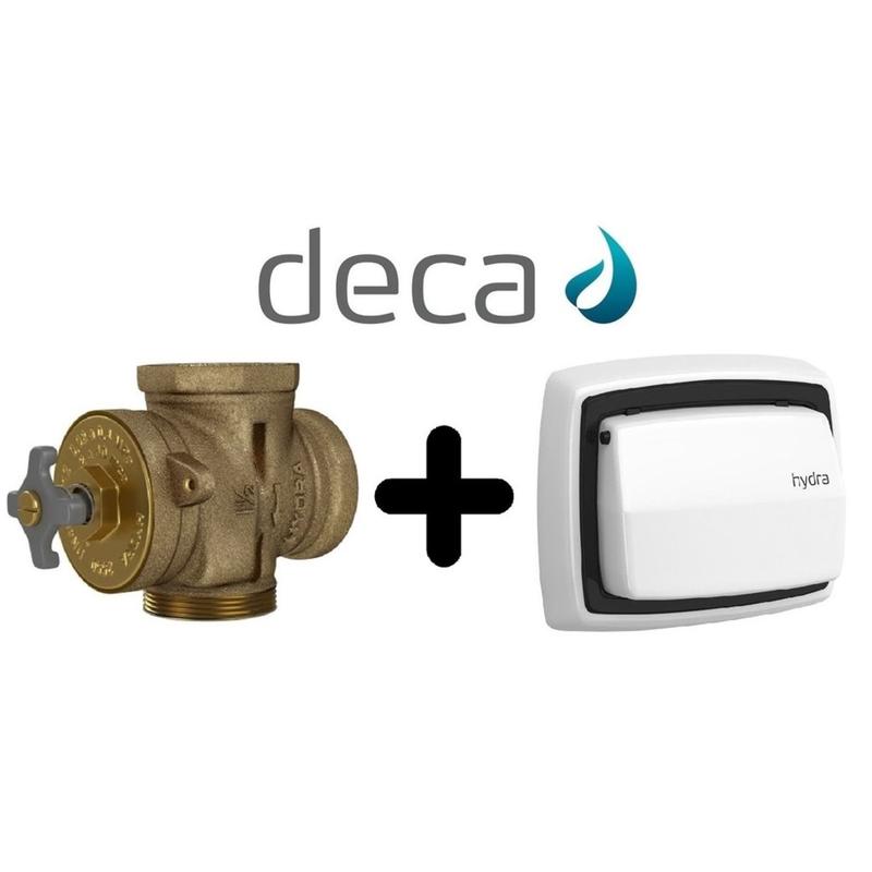 Válvula Descarga Hydra Max 1.1/2 Deca + Acabamento Branco1 Deca 2550 ...