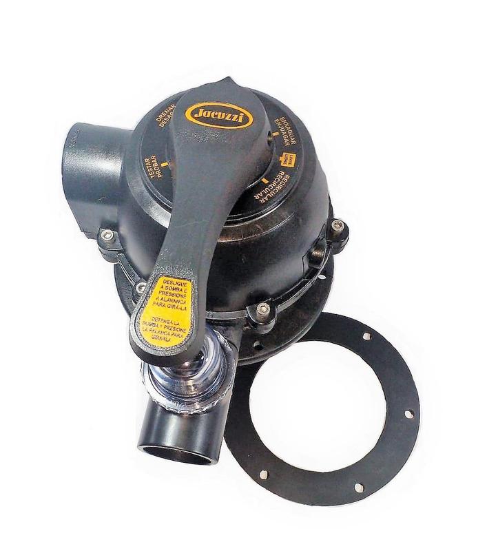 Válvula Seletora Cabeçote P/ Filtros Jacuzzi Cfa/tp C/ Visor - Válvula ...