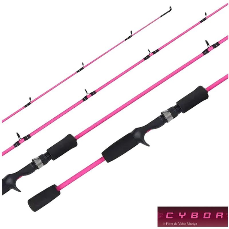 Vara De Carretilha Maruri Cybor Rosa 1,83mts 10-20lbs - Vara de Pesca ...