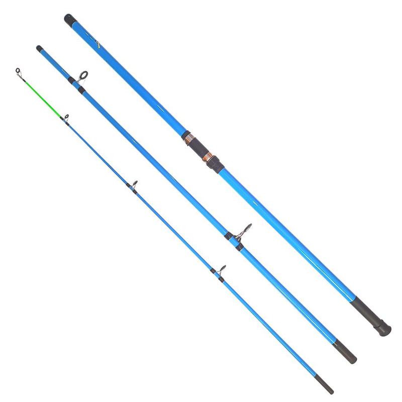 Vara Pesca Praia 3,90 Metros Brava Surf Azul 3 Partes 60 Lbs - MEC ...