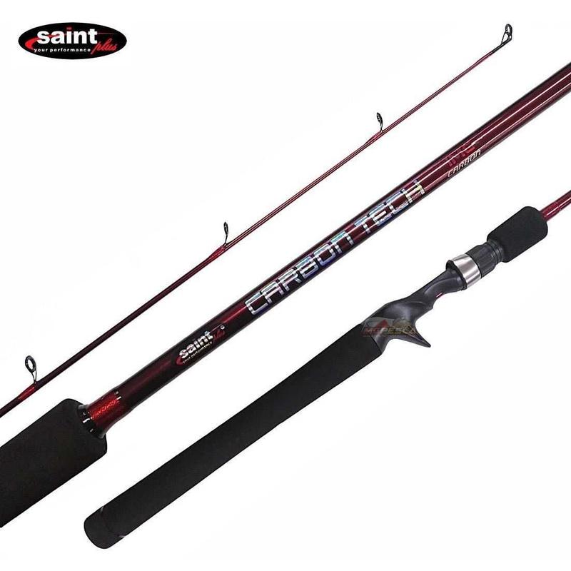 Vara Saint Plus Carbon Tech 802 Bc 20-40lbs 2 Partes Carretilha - Vara ...