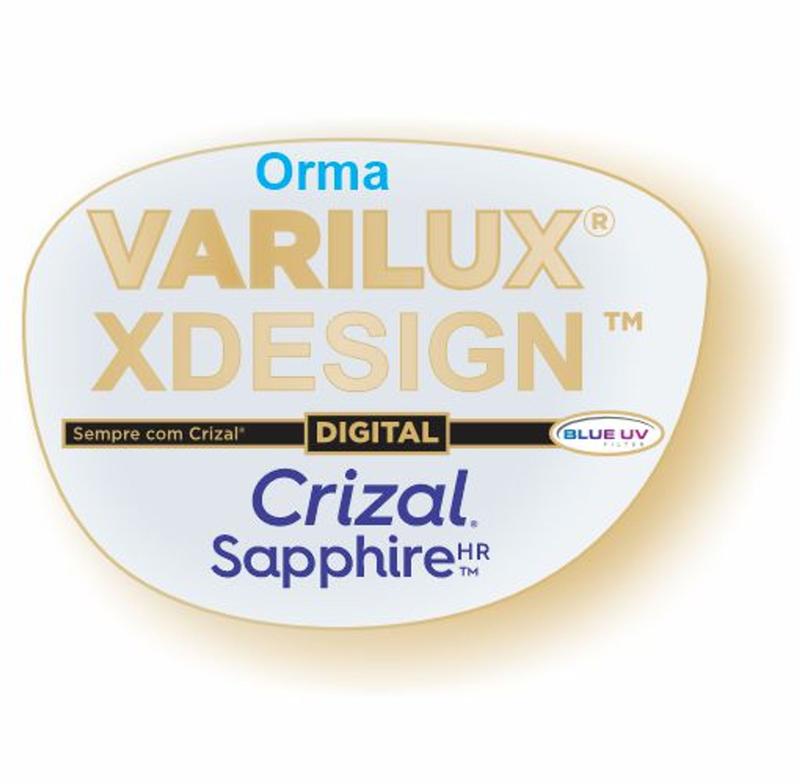Varilux X Design Orma Blue Uv Crizal Sapphire Hr - Essilor / Varilux ...
